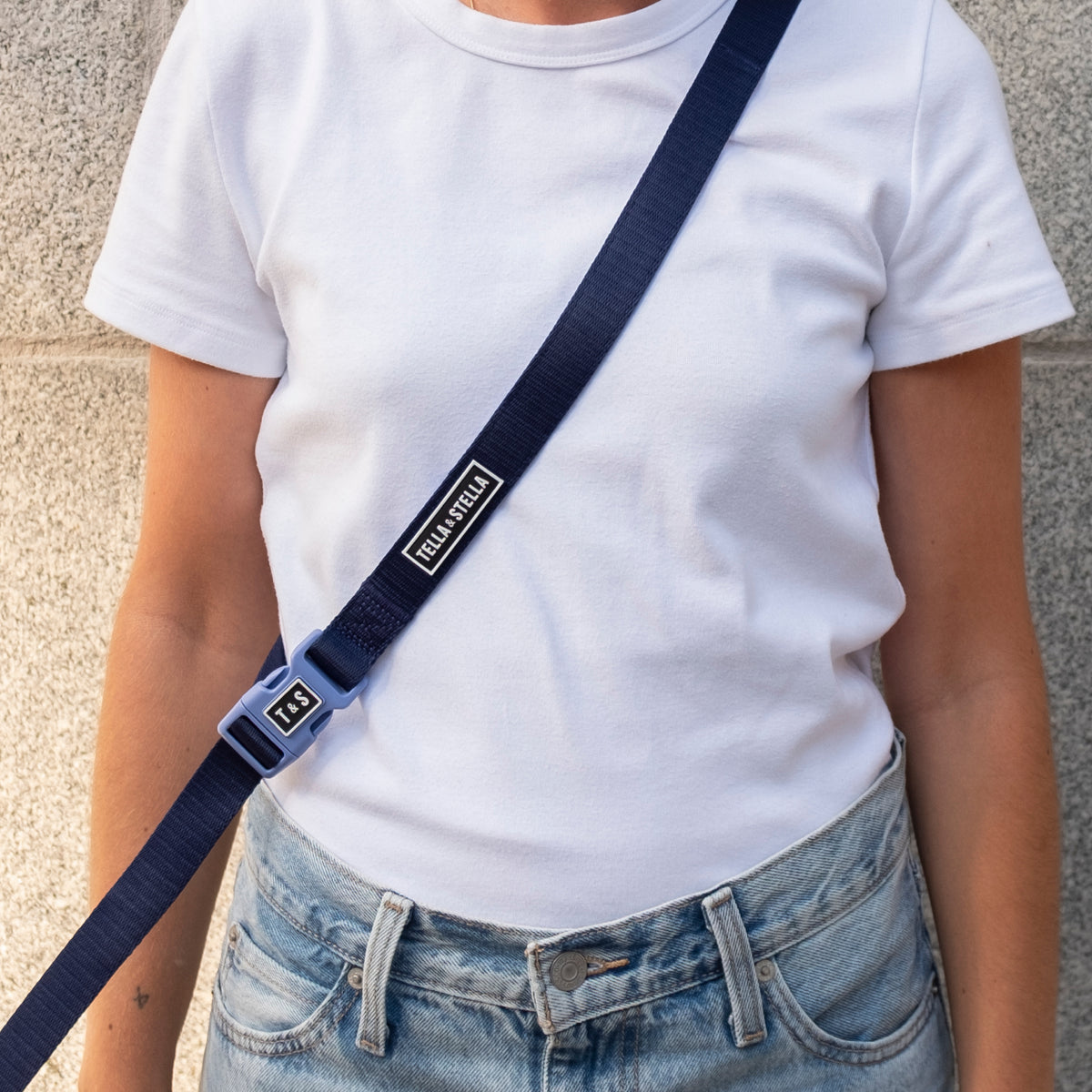Navy blue 5-way dog leash – Tella & Stella